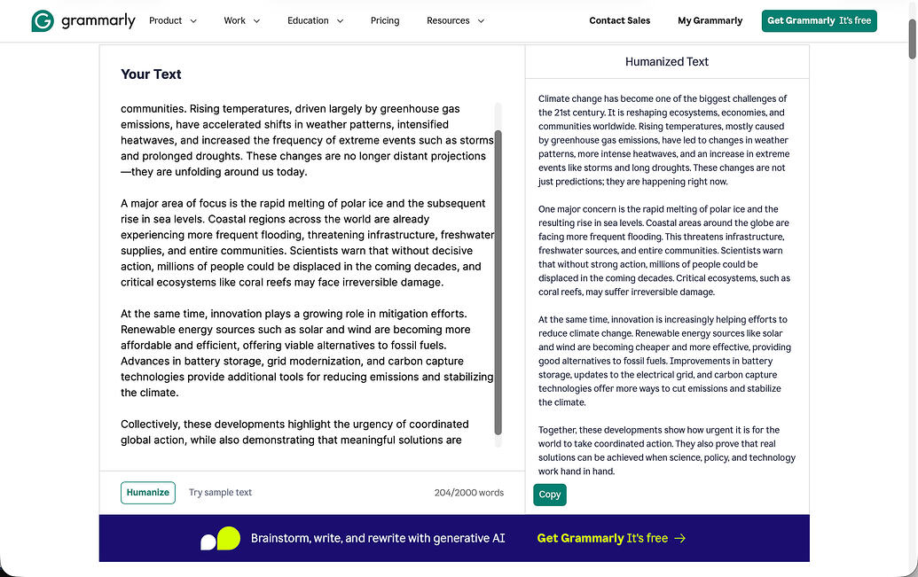 Grammarly AI Humanizer Review with AI-Detection Proof - Best AI ...